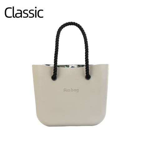 2022 Ambag Obag O Bag Style Waterproof Classic Big Eva With Colorful Zip Up Inner Long Rope