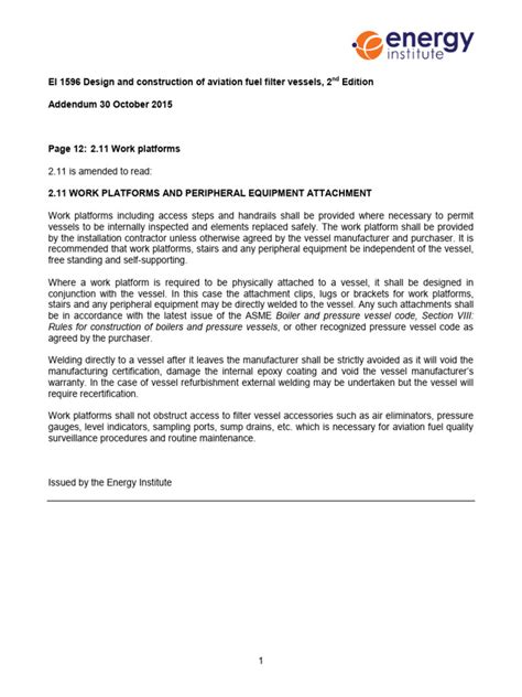 Dokumen Tips Ei 1596 Design And Construction Of Aviation Fuel Filter Vessels The