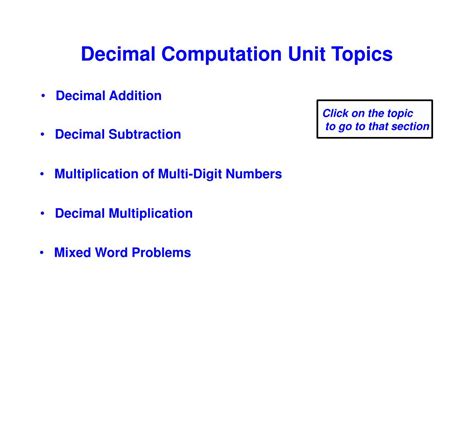 Ppt 5th Grade Decimal Computation Powerpoint Presentation Free Download Id 1837494