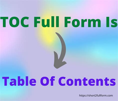Toc Full Form In Civil Engineering Civil Form 2024
