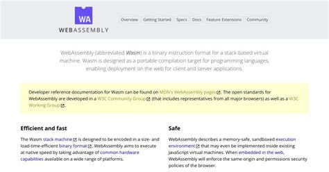 Webassembly Abbreviated Wasm Is A Binary Instruction Format For A