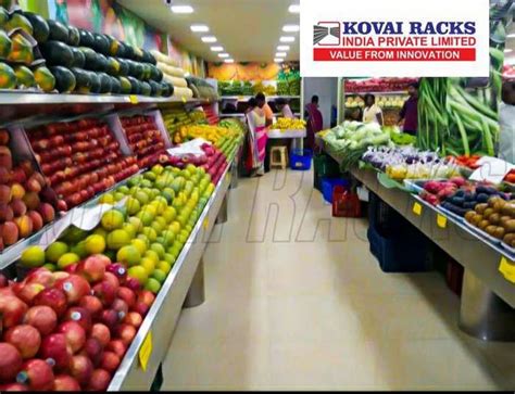Twothree Tier Racks Stainless Steel Departmental Store Vegetable Rack