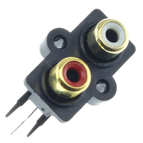 Gold Plated Rca Socket For Pcb