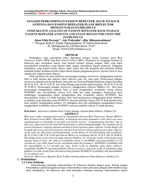 Analisis Perbandingan Passive Repeater B Pdf
