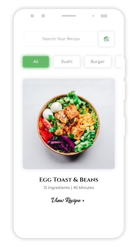 Flutter Recipe App Ui
