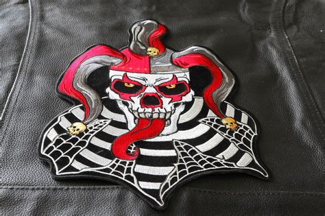 Jester Skull Patch Large Skull Patches For Biker Jackets By Ivamis Patches