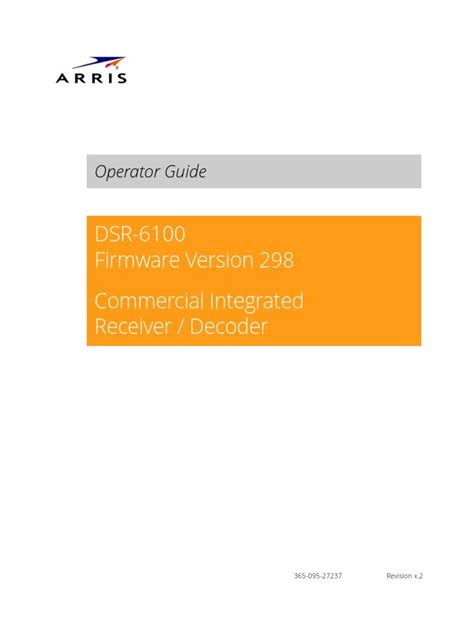 User Guide Dsr 6100 Pdf