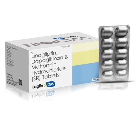 Linagliptin Dapagliflozin And Metformin Hydrochloride Sr Tablets Laglin 5dm Tablets