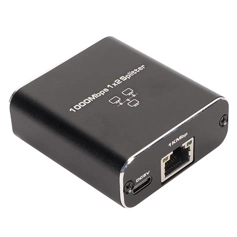 Ethernet Splitter Rj45 1 In 2 Out Gigabit Internet Splitter 1000mbps High Speed Lan Splitter For