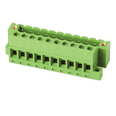 508 Mm Pitch Panel Mount Terminal Block Header W Screw Locks And