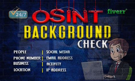Be Your Private Investigator Osint And Do Background Check By