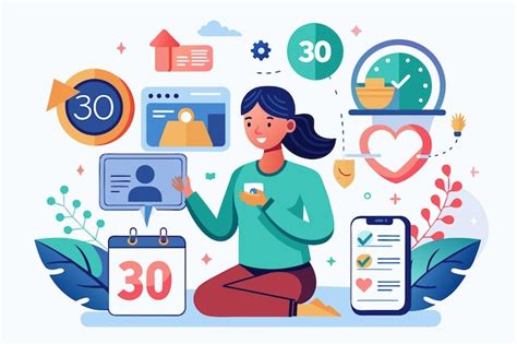 A Woman Sitting On The Ground With A Phone And A Calendar Taking A Social Media Detox Improves