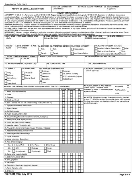 Report Of Medical Exam Dd Form 2808 1 Pdf Race And Ethnicity In The United States Census