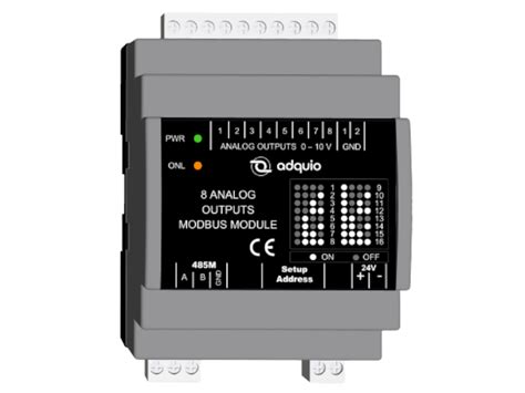 Adquio 8 Analog Outputs Modbus Module Adquio