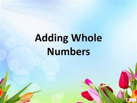 SOLUTION Adding Whole Numbers Studypool