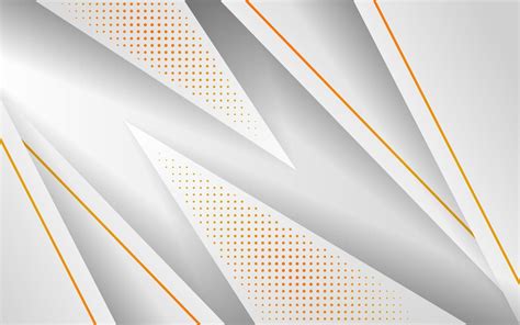 Abstract White Orange Color With Halftone Dots Overlap Layers Background Eps10 Vector 16086881