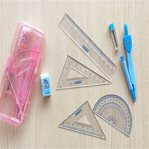 5 Set Drawing Compasses Math Compasses Set Geometr Vicedeal