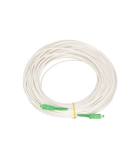 Extralink Sc Apc Sc Apc Patchcord Lszh Single Mode Simplex G 657a1 3mm 30m White