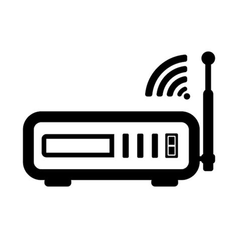 Premium Vector Router Or Internet Modem Icon Vector Illustration Design