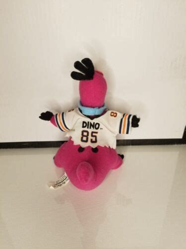 Vintage 1994 Flintstones Dino Team Nfl Plush Play By Play Bears