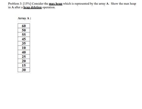 solved ]consider the max heap which is represented by the