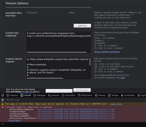 Options Not Saving On Firefox · Issue 4013 · Philcvimium · Github