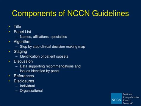 Ppt Nccn And Nccn Clinical Practice Guidelines In Oncology™ Powerpoint Presentation Id 6685417