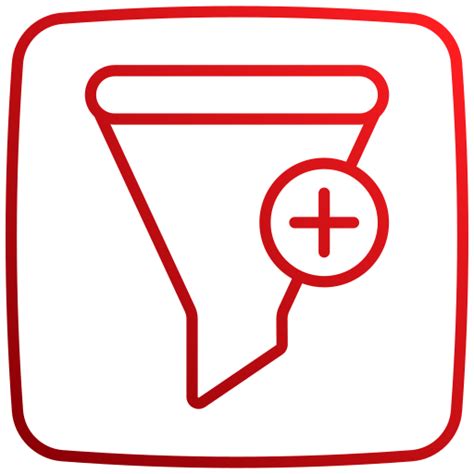 Clear Filter Generic Gradient Outline Icon