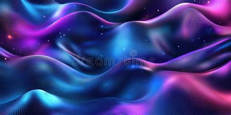 Abstract Digital Topography A Network Of Interconnected Nodes Stock