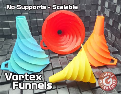 Vortex Funnels No Supports By Triple G Workshop Download Free Stl Model