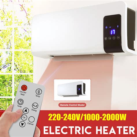 Wall Mounted Electric Heater With Remote Control