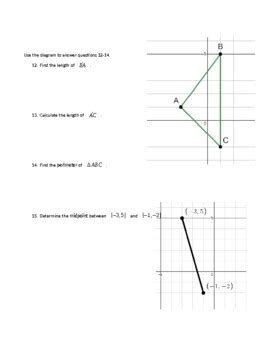Geometry Semester Review Packet By TheMathWizard TPT