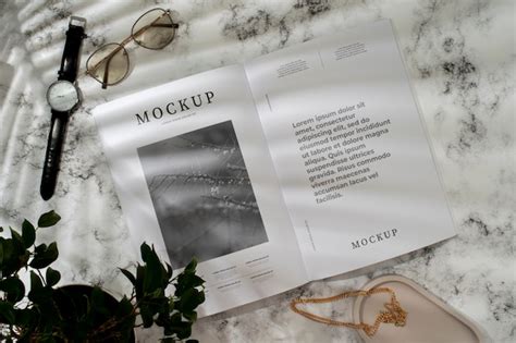 Premium Psd Fashion Magazine Mock Up Design
