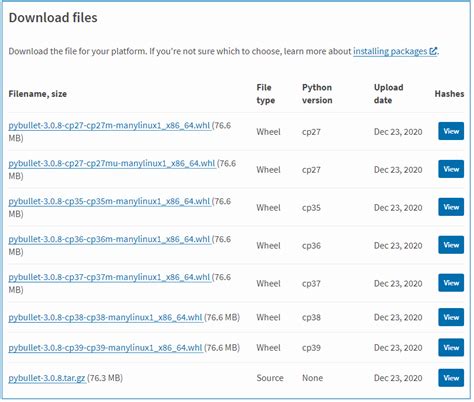 PyBullet笔记一pybullet及其依赖项的安装pybullet初探 知乎 PyBullet笔记一pybullet及其依赖项的安装pybullet初探 知乎
