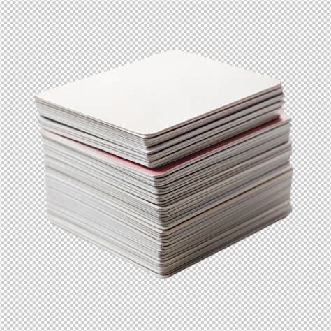 Premium PSD Stack Of Cards On Transparent Background