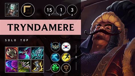 Tryndamere Top Vs Riven Legendary Kr Challenger Patch 1421 Youtube