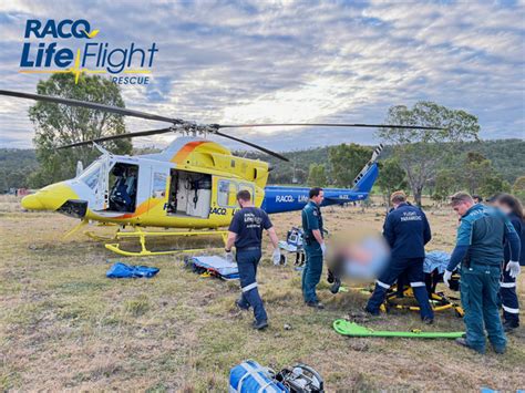 Motorcyclist Airlifted After Crash Burnett Today