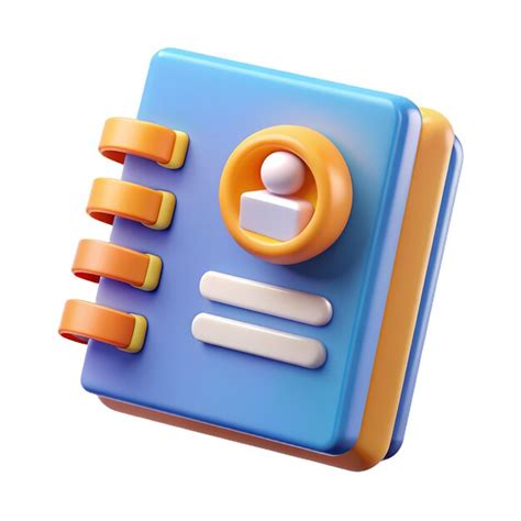 Phone Book Contact Information Book 3d Illustration Premium Ai Generated Image