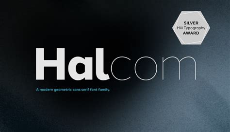 halcom font fonts hut