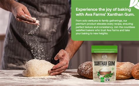 Ava Farms Xanthan Gum Powder 12 Oz Gluten Free Non