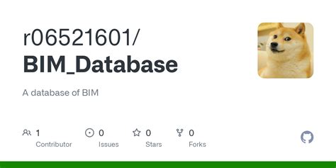 GitHub R BIM Database A Database Of BIM