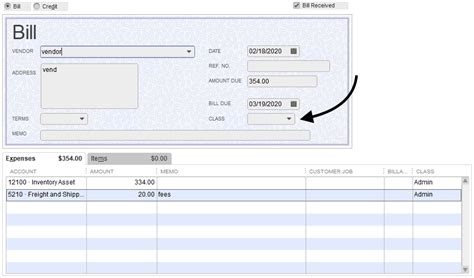 Qbxml Add Bill To Quickbooks With Qbwc With Class In Bill Stack Overflow