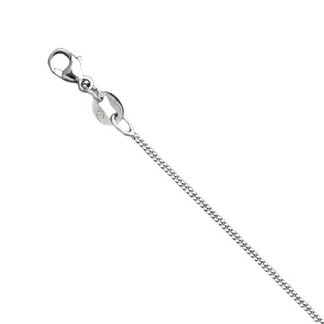 Platinum 10mm Diamond Cut Curb Chain