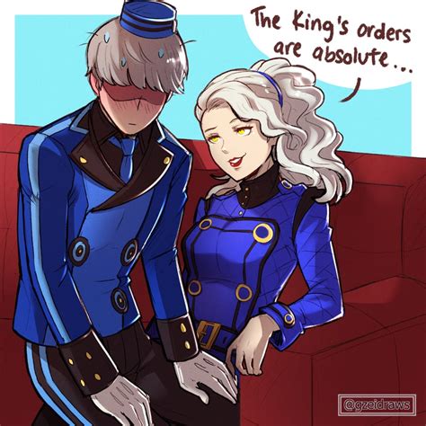 Narukami Yuu And Margaret Persona And More Drawn By Gzei Danbooru