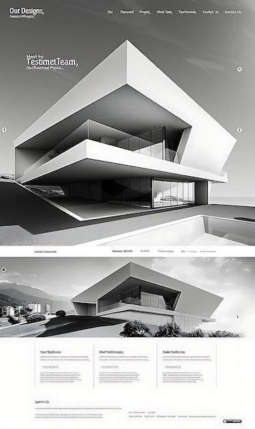 Contemporary Villa With Parallax Scrolling Effect Minimalist Unique Architecture Idea Designs