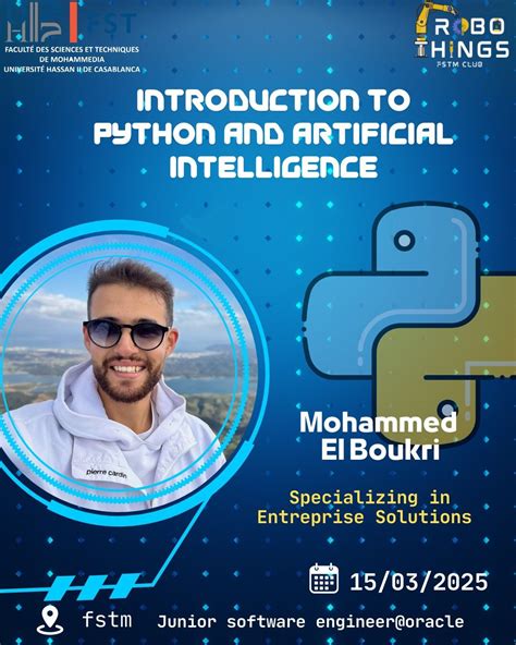 Python Ai Training Tech Robothings Fstm Coding Innovation Mohammed Hsiny
