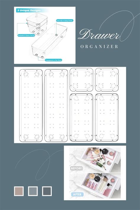 Acrylic Drawer Organizer In 2024 Acrylic Drawer Organizer Organized