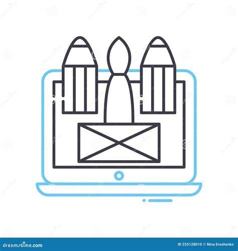 Web Design Line Icon Outline Symbol Vector Illustration Concept Sign