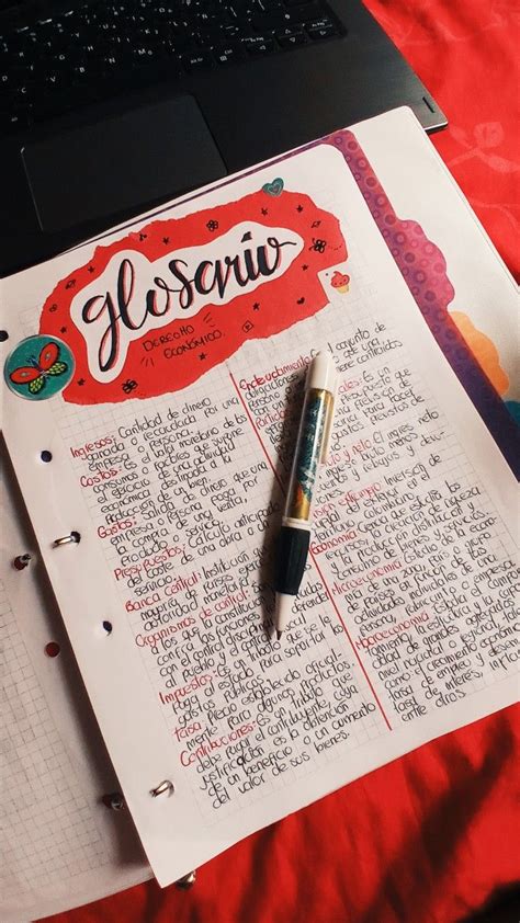 Glosario Titulos Bonitos Para Apuntes Trucos Para La Escuela Citas