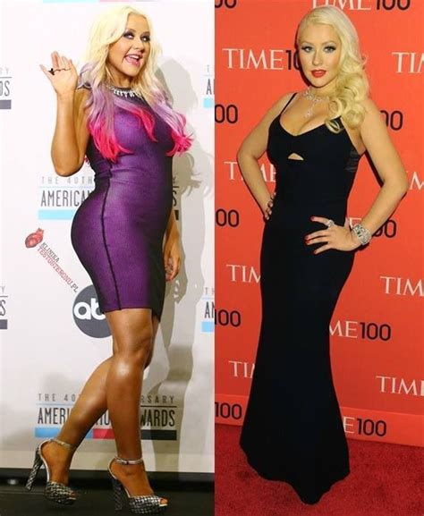 Christina Aguilera Skinny And Fat